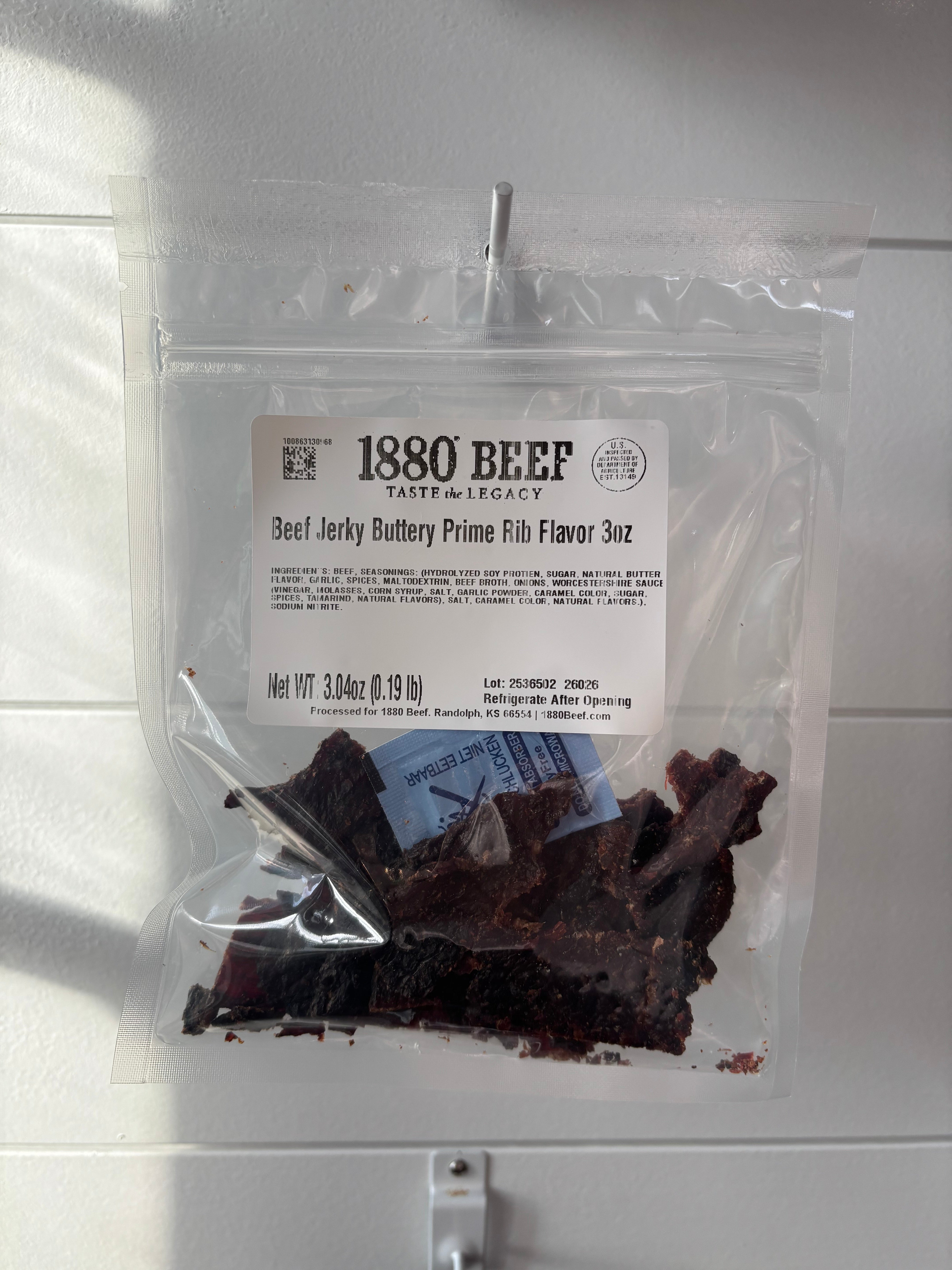 Buttery Prime Rib Beef Jerky – 1880 Beef